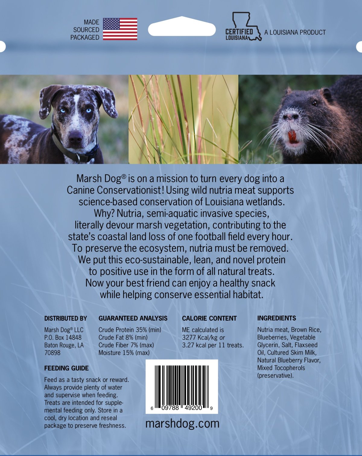 Marsh Dog: Wild Nutria Blueberry Recipe | Crunchy Dog Treats - Chasing ...